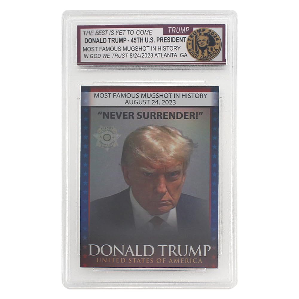 Amazon.com: Trump Mugshot Collector Trading Card Graded Gem Mint 10 ...