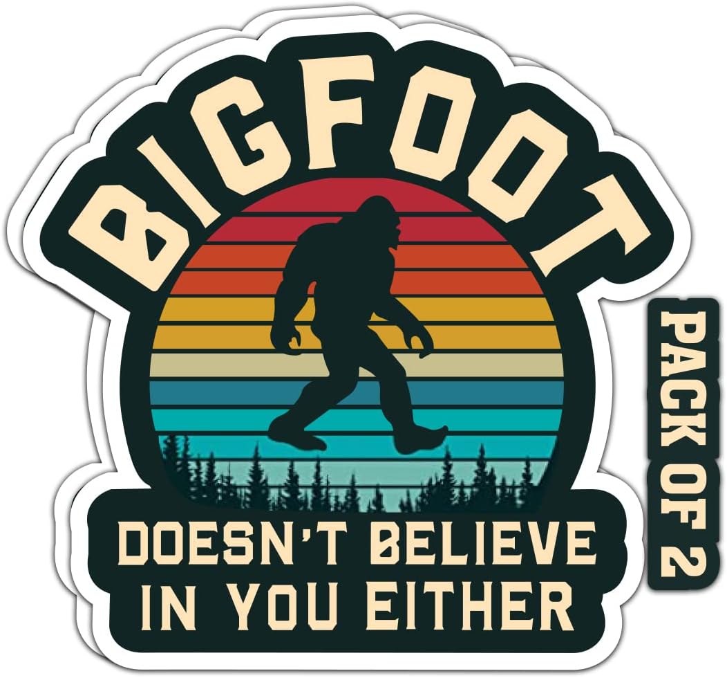 Amazon.com - Sticker Connection | Bigfoot Sasquatch Stick Figure Family ...