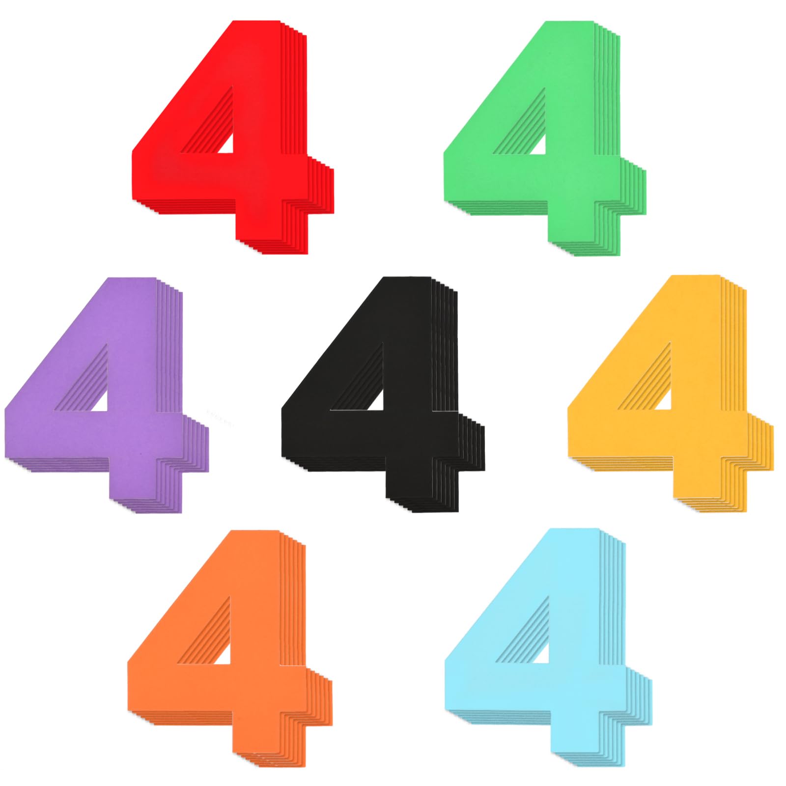 Hojas Imprimibles Del Numero 4 40 Hojas De Ejercicios Imprimibles De