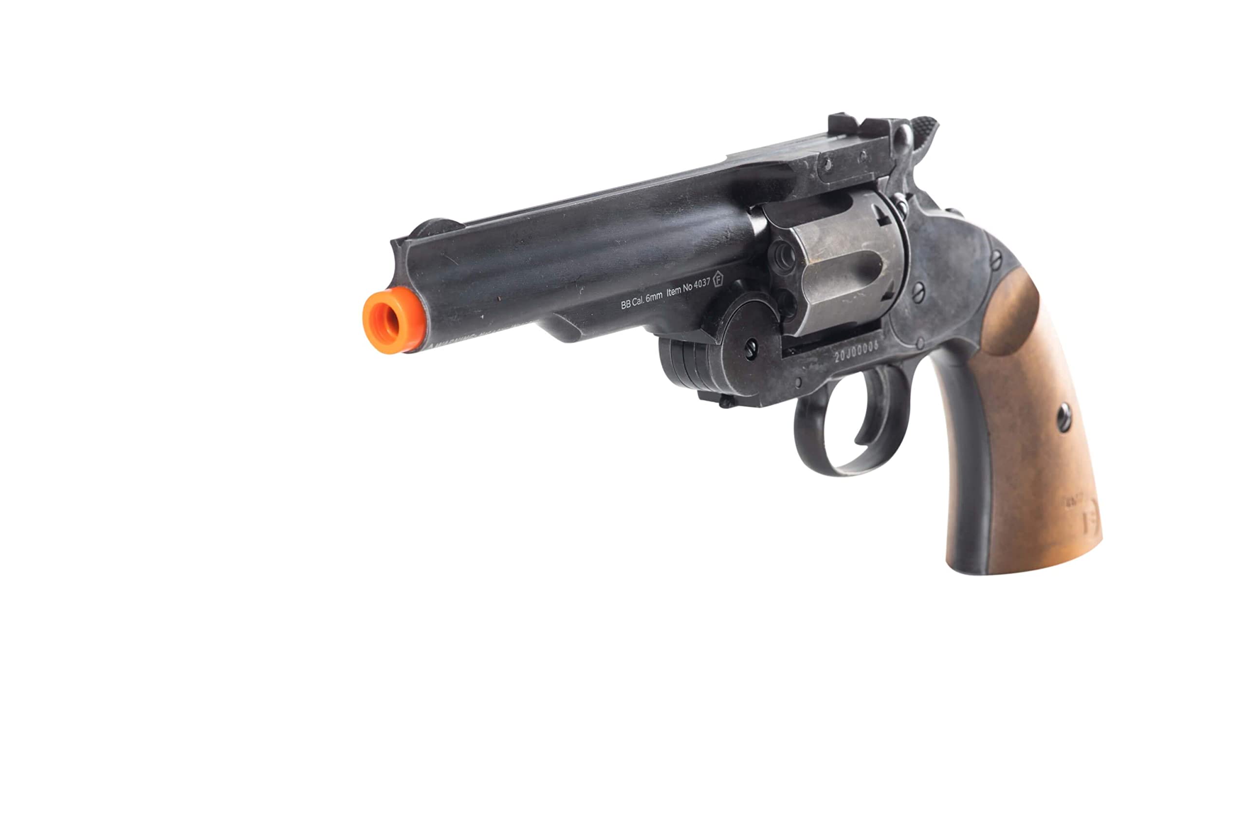 Amazon.com : Barra Airguns Schofield BB Gun Airsoft Revolver Replica ...