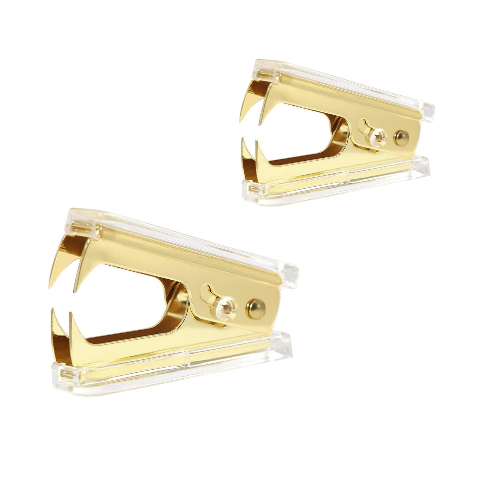 Amazon.com : NatSumeBasics Clear Acrylic Staple Remover 2pcs Yellow ...