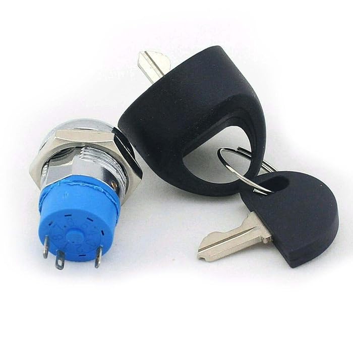 Buy Universal Ignition Starter Switch with 2 Keys, 3 Position ON OFF ...