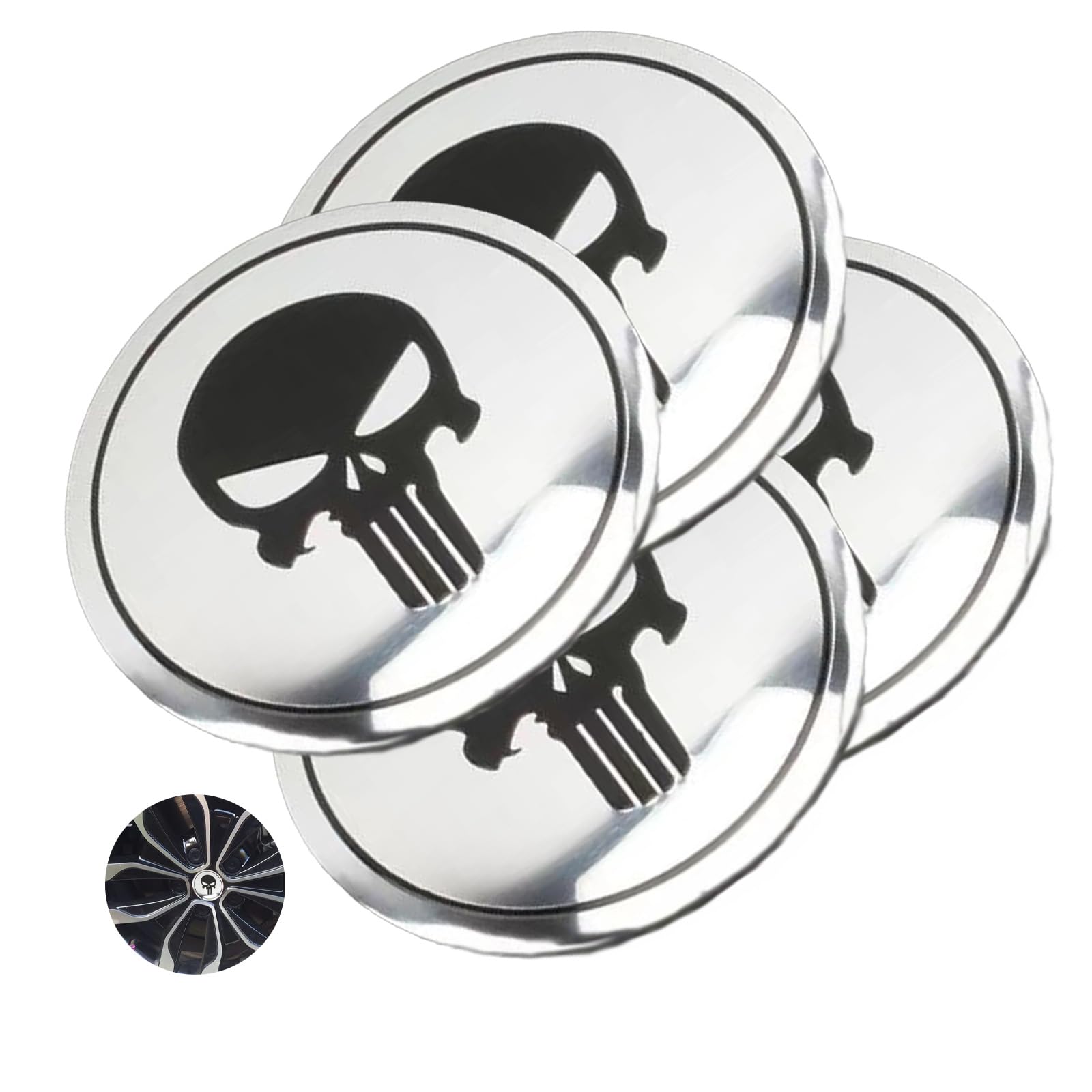 Amazon.com: 1 Pack 4 Pcs Car Hub Center Cap Decal, Wheel Hub Center Cap ...
