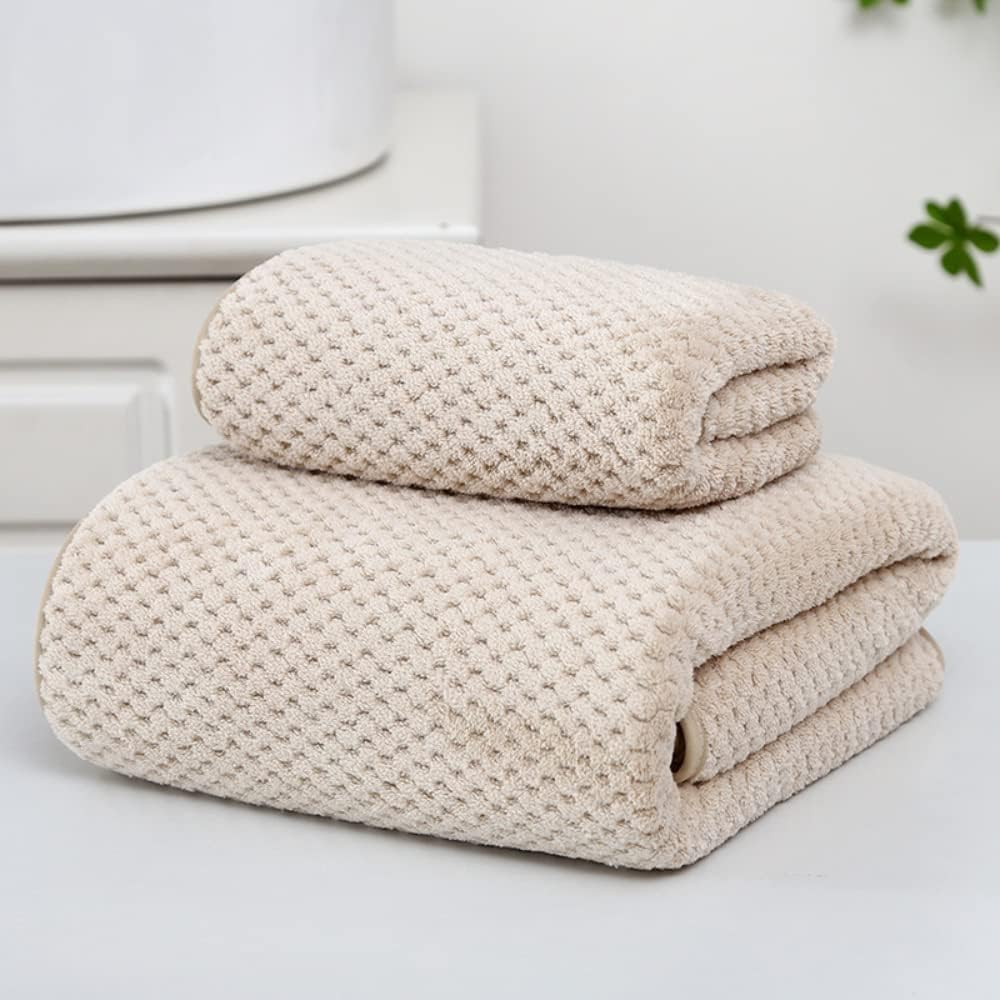 LINEAR Microfiber Bath Towel & Hand Towel Set/Microfiber Towels for ...