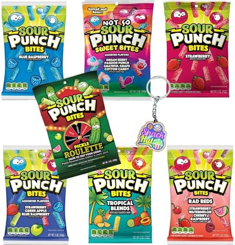 Amazon.com : Snack Hut Presents Sour Punch Bites, Sour Punch Candy ...