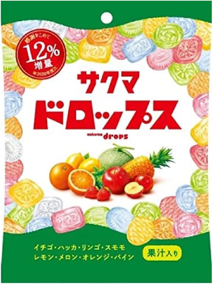 Amazon.co.jp: サクマ S15袋入りドロップス 124g×2袋 名倉商事 : 食品・飲料・お酒