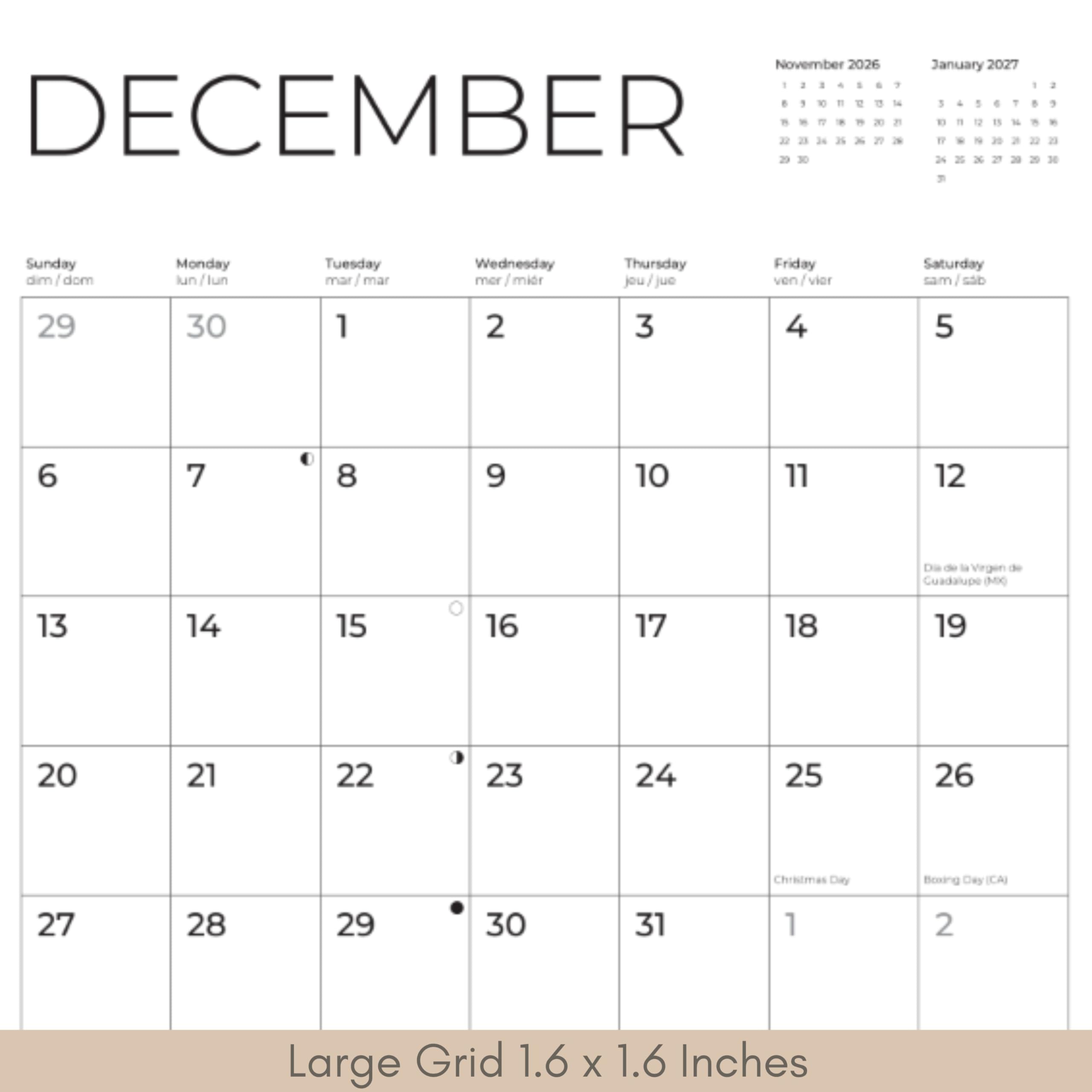 Snapklik.com : 2026 Hot Guys Wall Calendar 12" X 24" Open Giftable ...