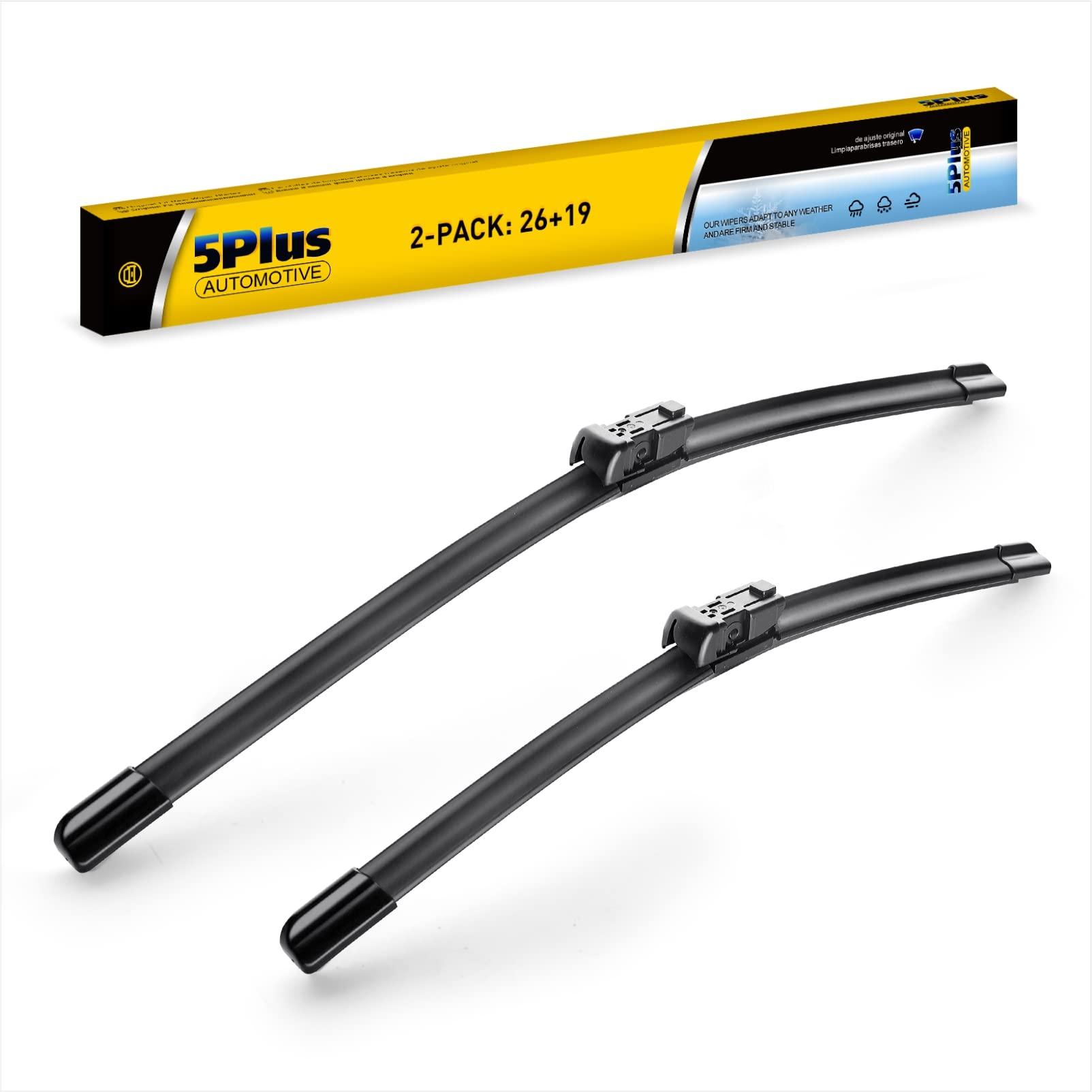 26"+19" Front Windshield Wipers Wiper Blades Replacement for Tesla ...