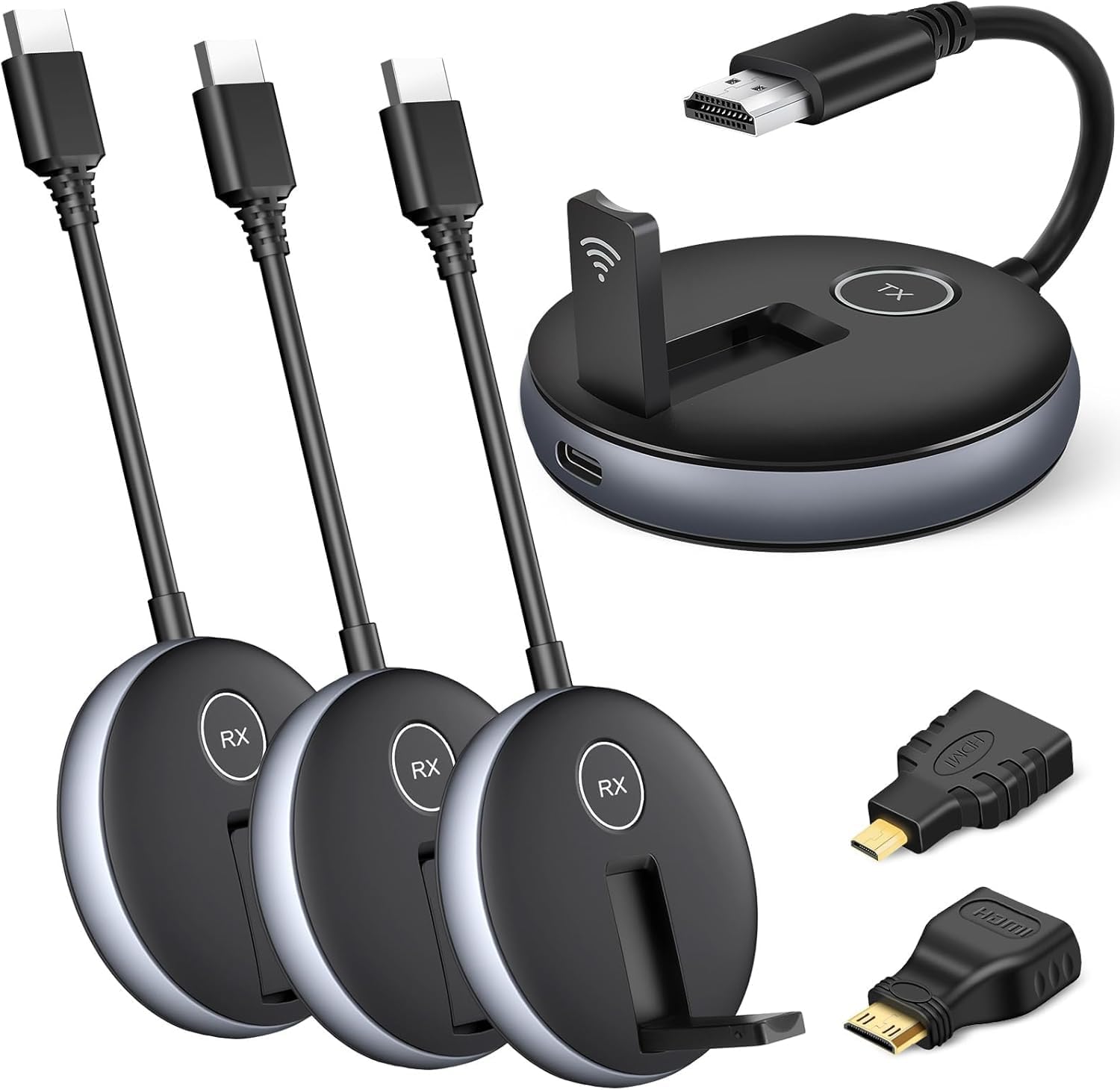 Amazon.com: Wireless HDMI OneTransmitter and Three Receiver, Wirelessly ...