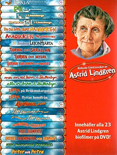 23 (!!!) DVD Box Astrid Lindgren SCHWEDISCH, Älskade Filmklassiker ...