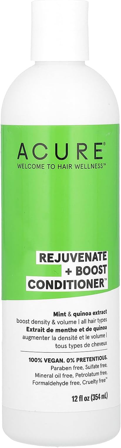 Amazon.com : ACURE Rejuvenate + Boost Conditioner, All Hair Types, Mint ...