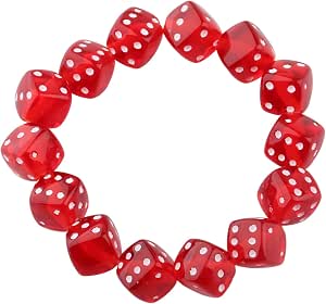 Amazon.com: BLEOUK Dice Bracelet Casino Bracelet Game Night Gift Dice ...
