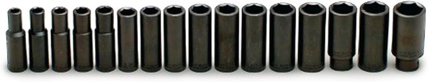 1/2 Drive 16 pc Set 6 Point Deep Impact Socket 10mm 27mm - Amazon.com