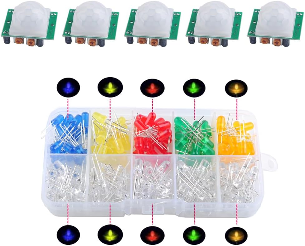 Amazon.com: 5pcs HC-SR501 PIR Infrared Sensor Human Body Infrared ...