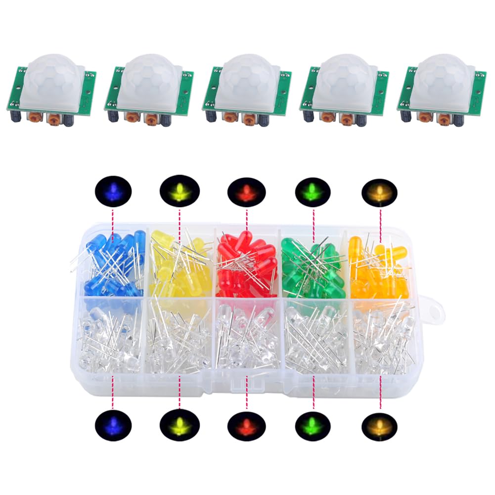 Amazon.com: 5pcs HC-SR501 PIR Infrared Sensor Human Body Infrared ...