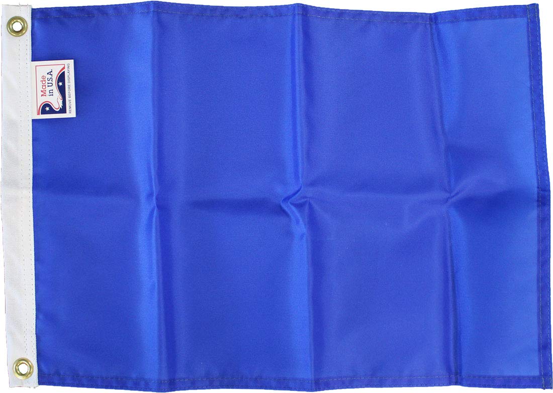 Amazon.com : Royal Blue Attention Flag - Solid Color Nylon Flag 12 in by 18 in : Outdoor Flags ...