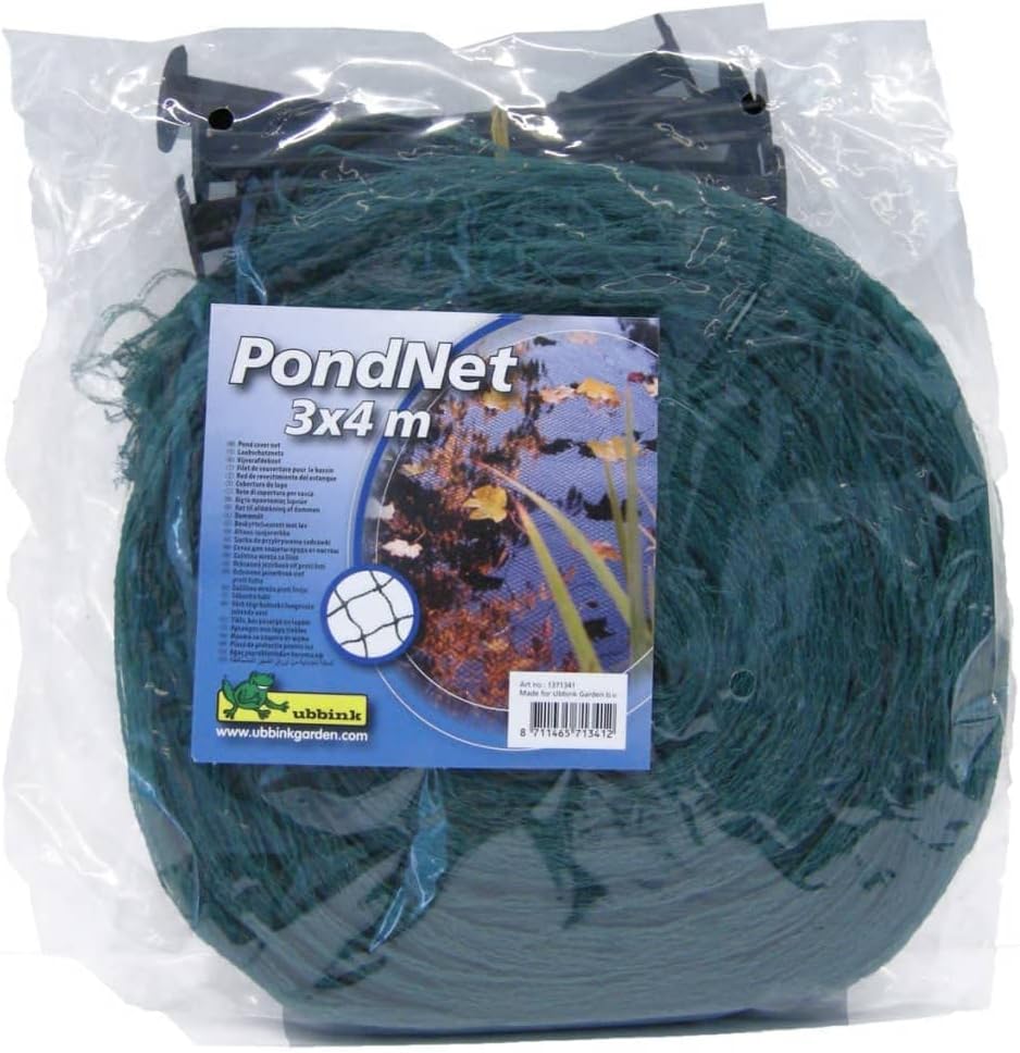 Ubbink Pond Cover Net PE 3×4 m Garden Fish Mesh Heron Leaves Protector ...