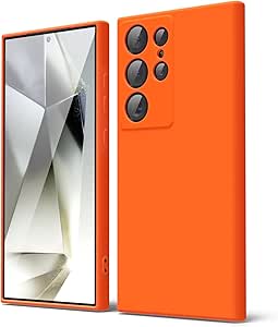 Amazon.com: oakxco for Samsung Galaxy S24 Ultra Phone Case Liquid Silicone, Neon Bright Solid ...