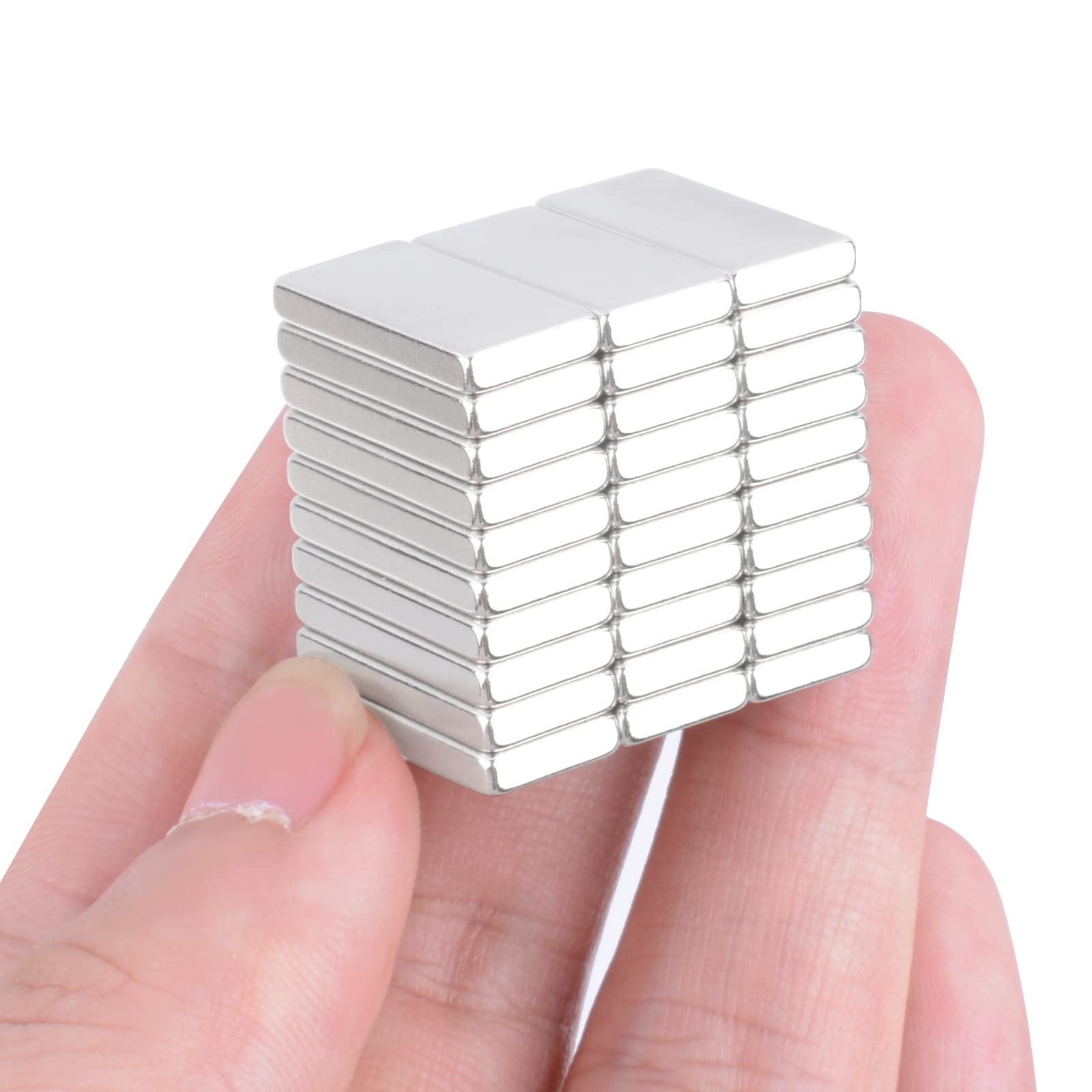 Snapklik.com : 30Pcs Rare Earth Magnets Bars, Rectangular Metal Small ...