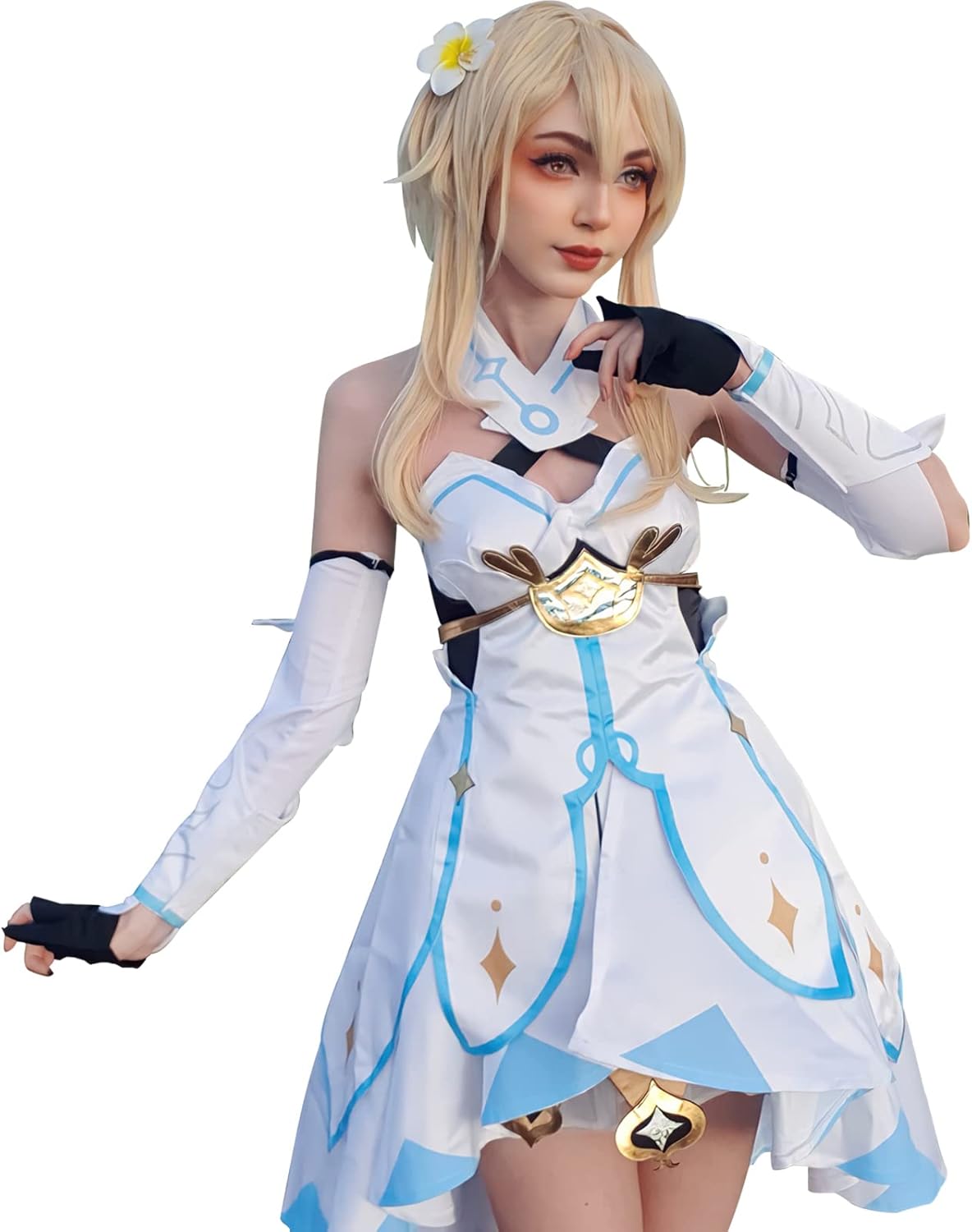 NSPSTT Genshin Impact Traveler Cosplay Genshin Lumine Cosplay Costume ...