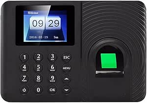 Amazon.com: Time Clocks Biometric Attendance System Fingerprint USB ...