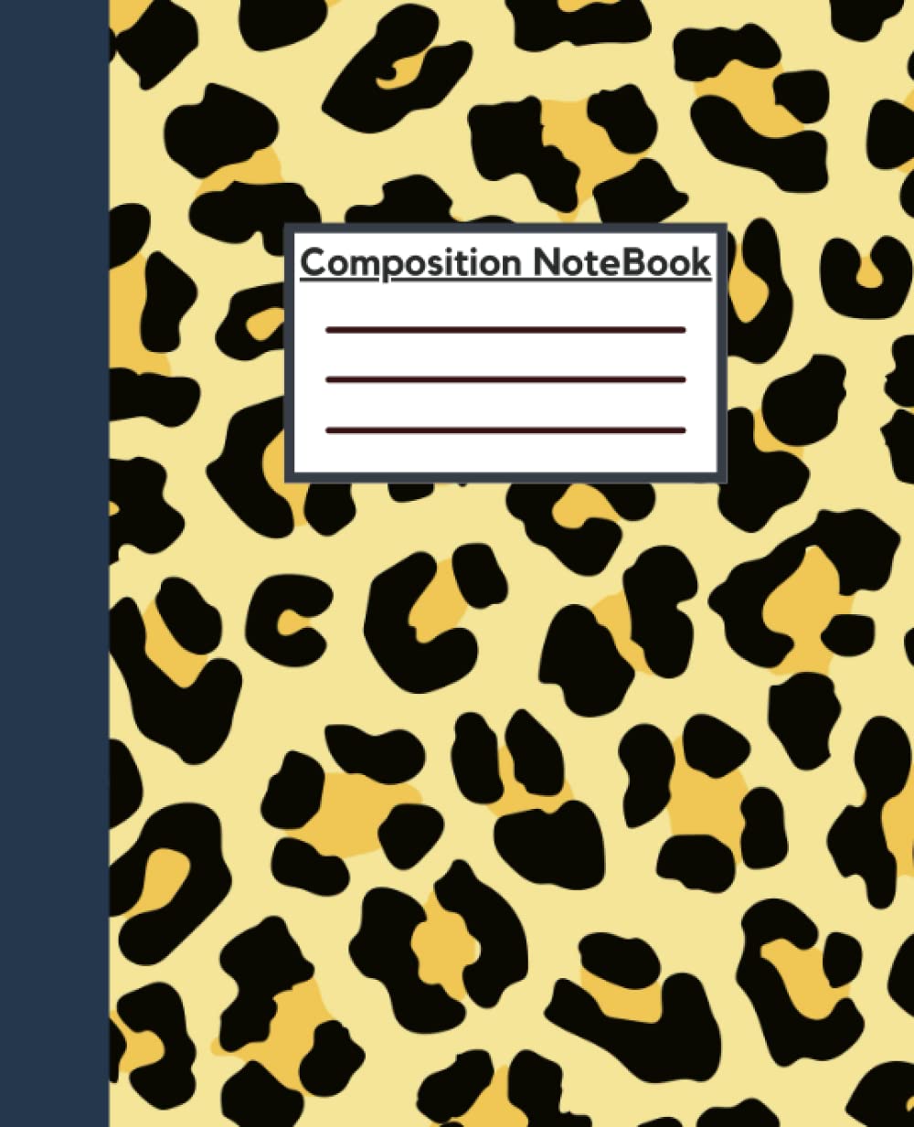 seamless background leopard composition Notebook: Leopard Print composition Notebook ...