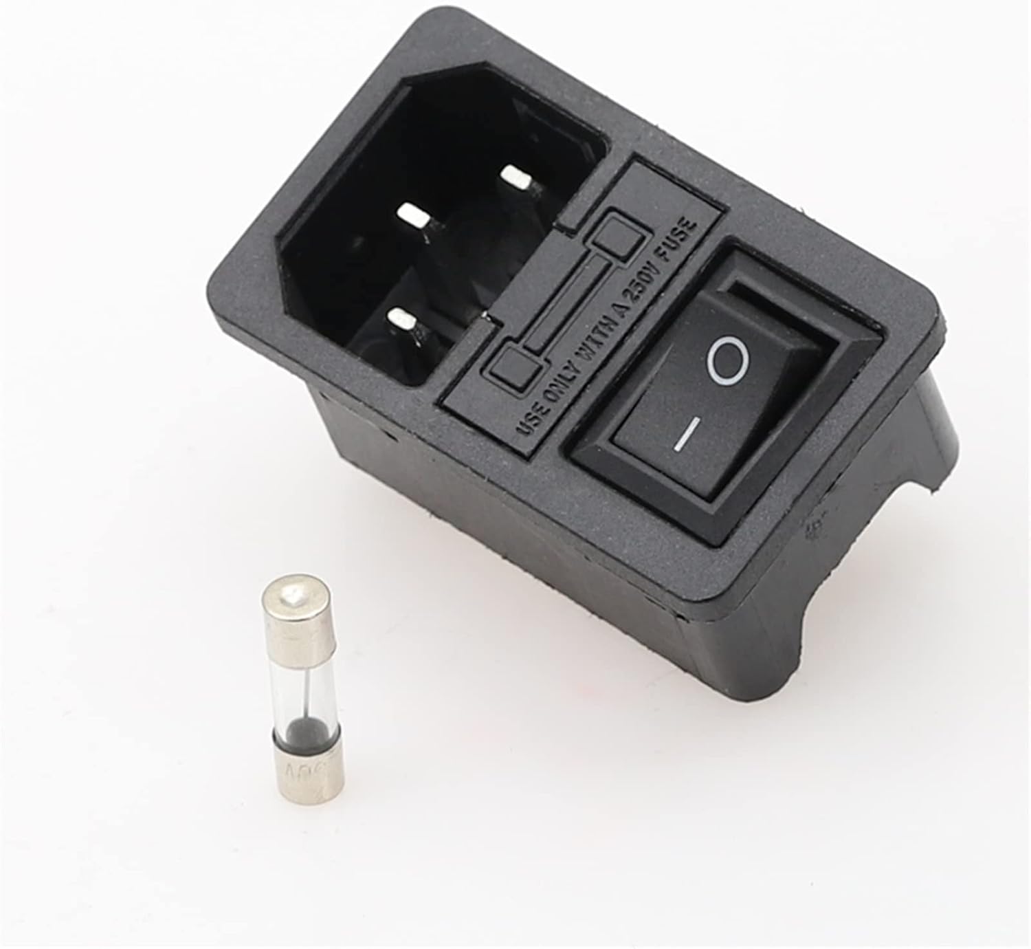 Amazon.com: HALONE 1Pcs Rocker Switch Fused IEC 320 C14 Power Socket ...