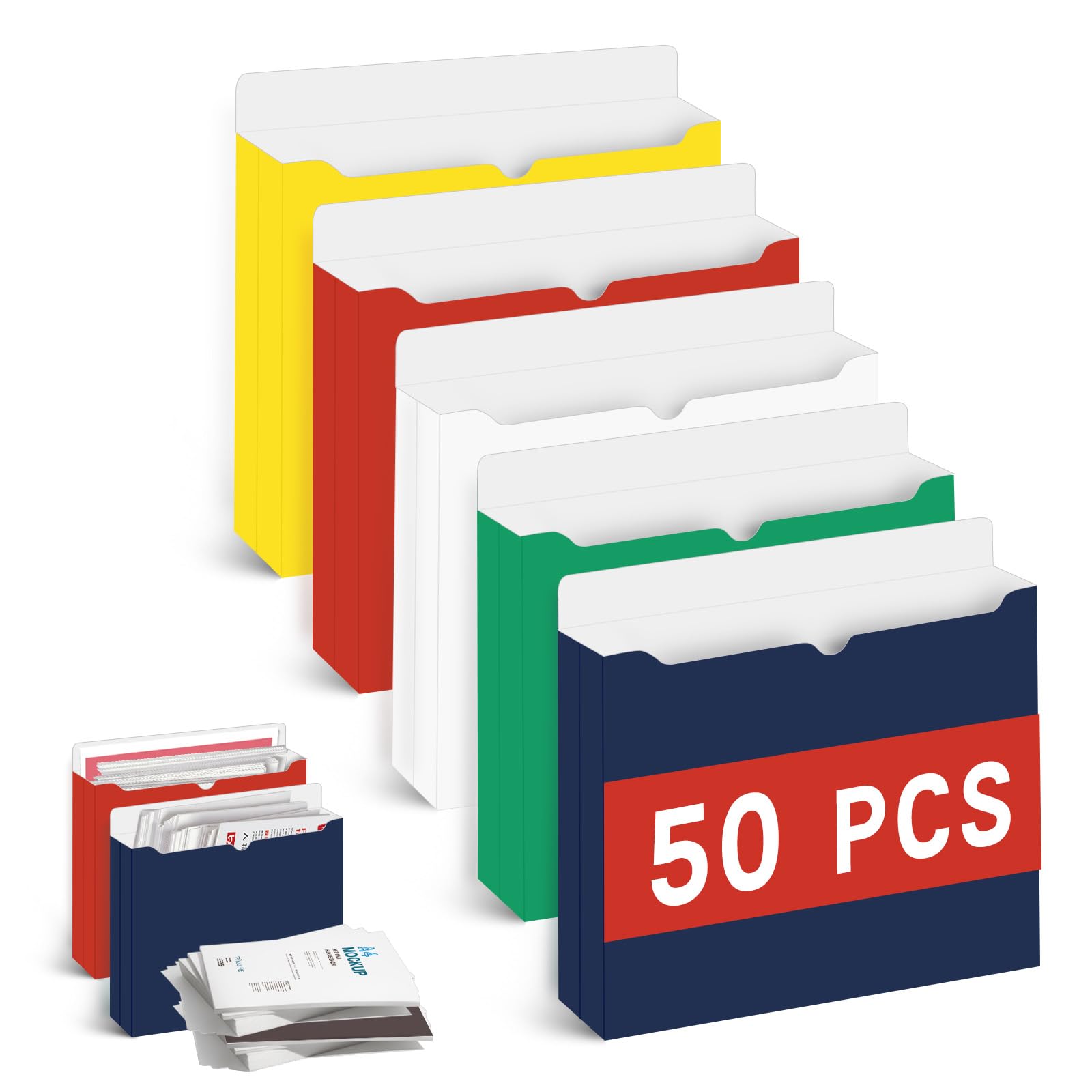 Snapklik.com : Zzrywuty 2-Inch Expandable File Folders, Letter Size ...