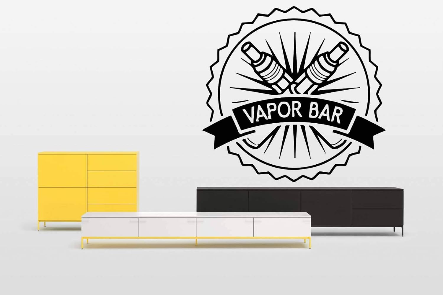 Amazon.com: Wall Decals Decor Vape Shop Decal-Smoke Shop Decor-E-Cig ...