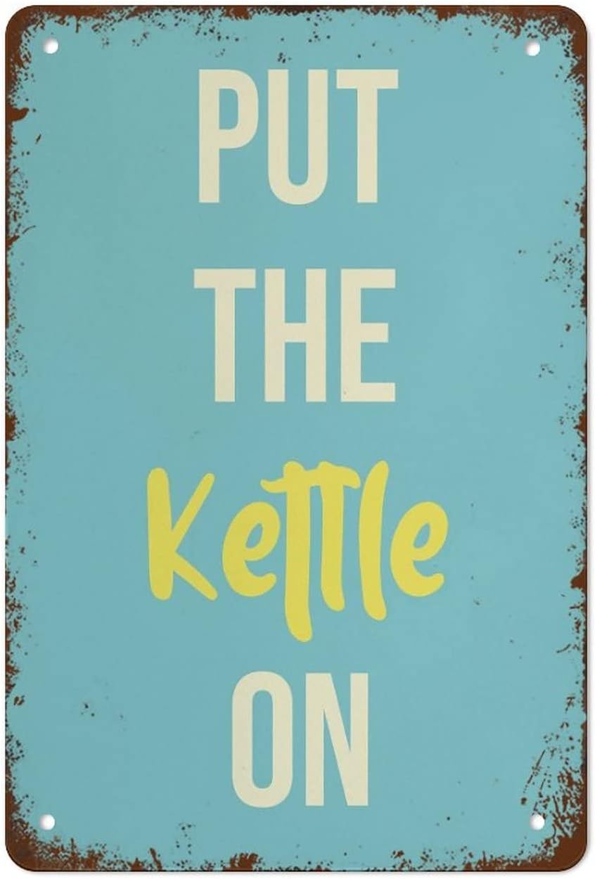 Amazon.com : Put The Kettle on Print Kitchen Print Colourful Quote ...