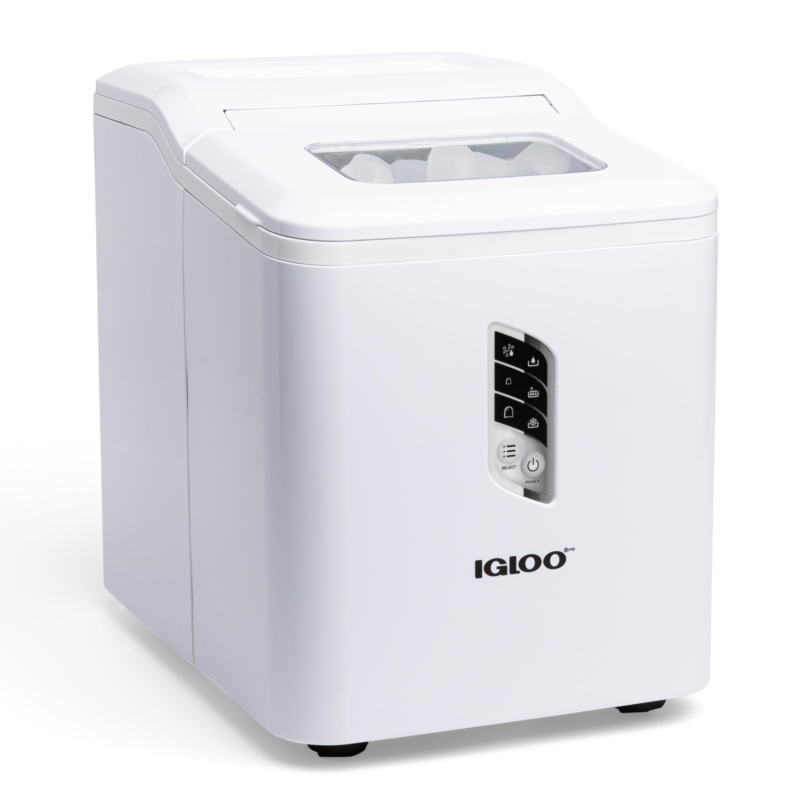 Amazon.com: Igloo ICEB26WH Automatic Portable Electric Countertop Ice ...