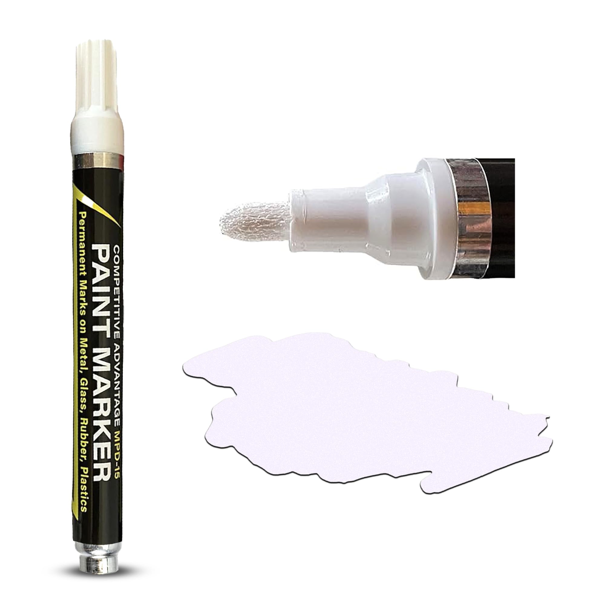 Amazon.com: Competitive Advantage Enamel Paint Markers MPD-15 | WHITE ...