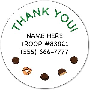 Amazon.com : Personalized Scout Stickers for Girls - Custom Labels for ...