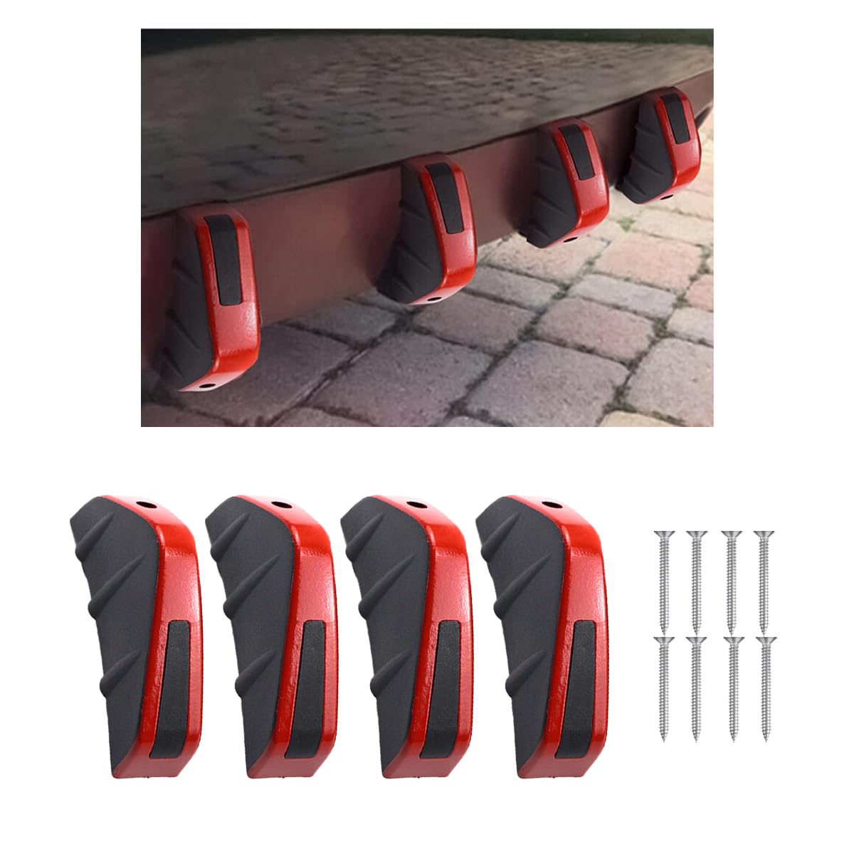 Amazon.com: Car Rear Lower Bumper Diffuser, Shark Fin Spoiler ...