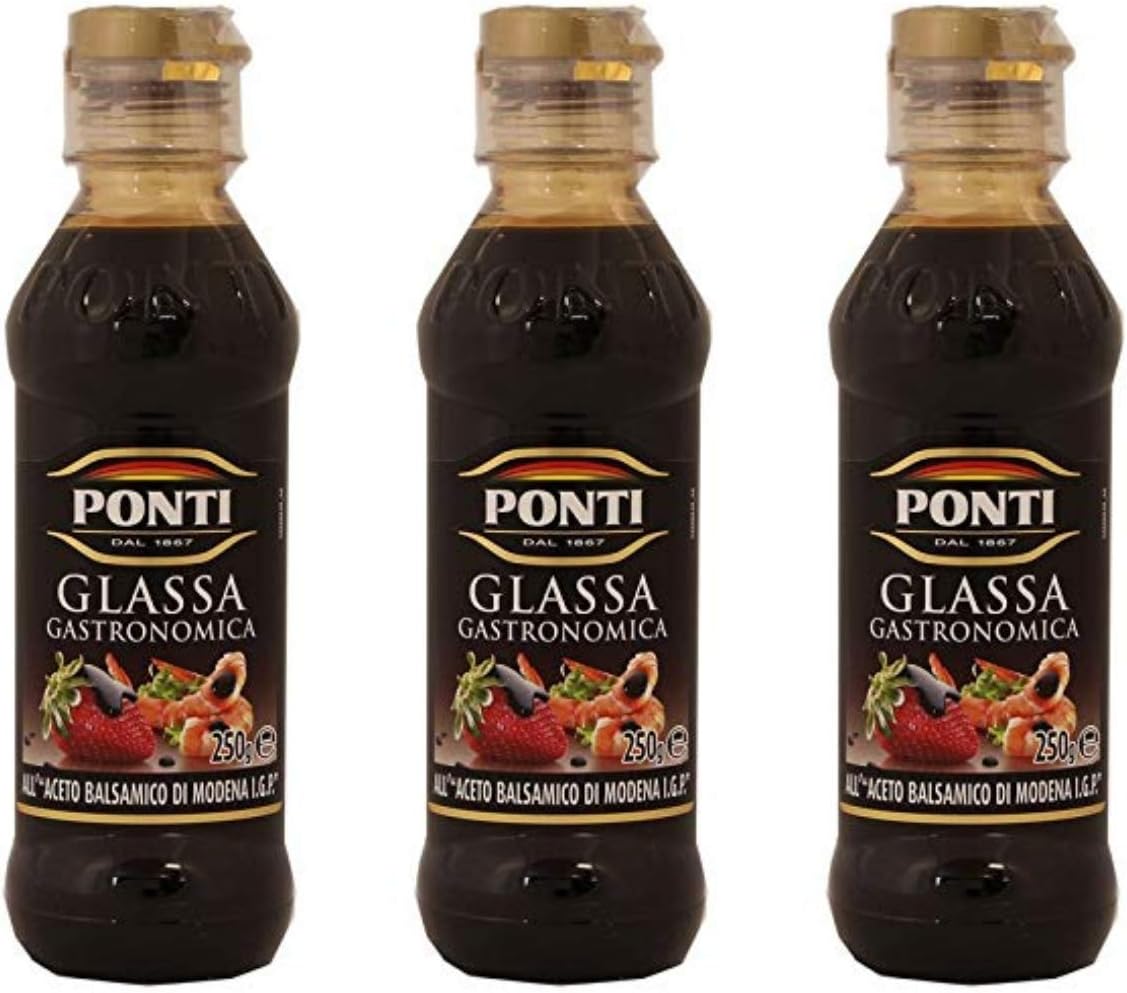 3x Ponti Aceto Balsamico di Modena Italian Balsamic Vinegar 250ml ...