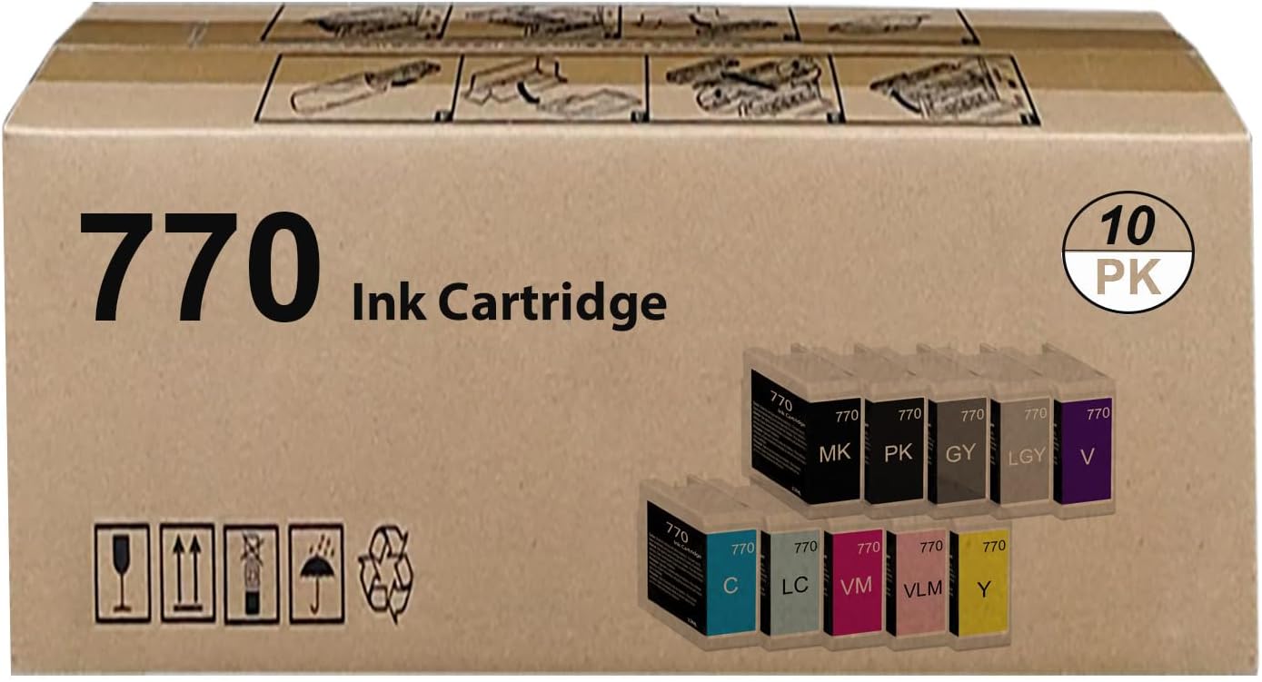 Amazon.com: CULater T770 T7701 UltraChrome PRO10 Remanufactured Ink ...