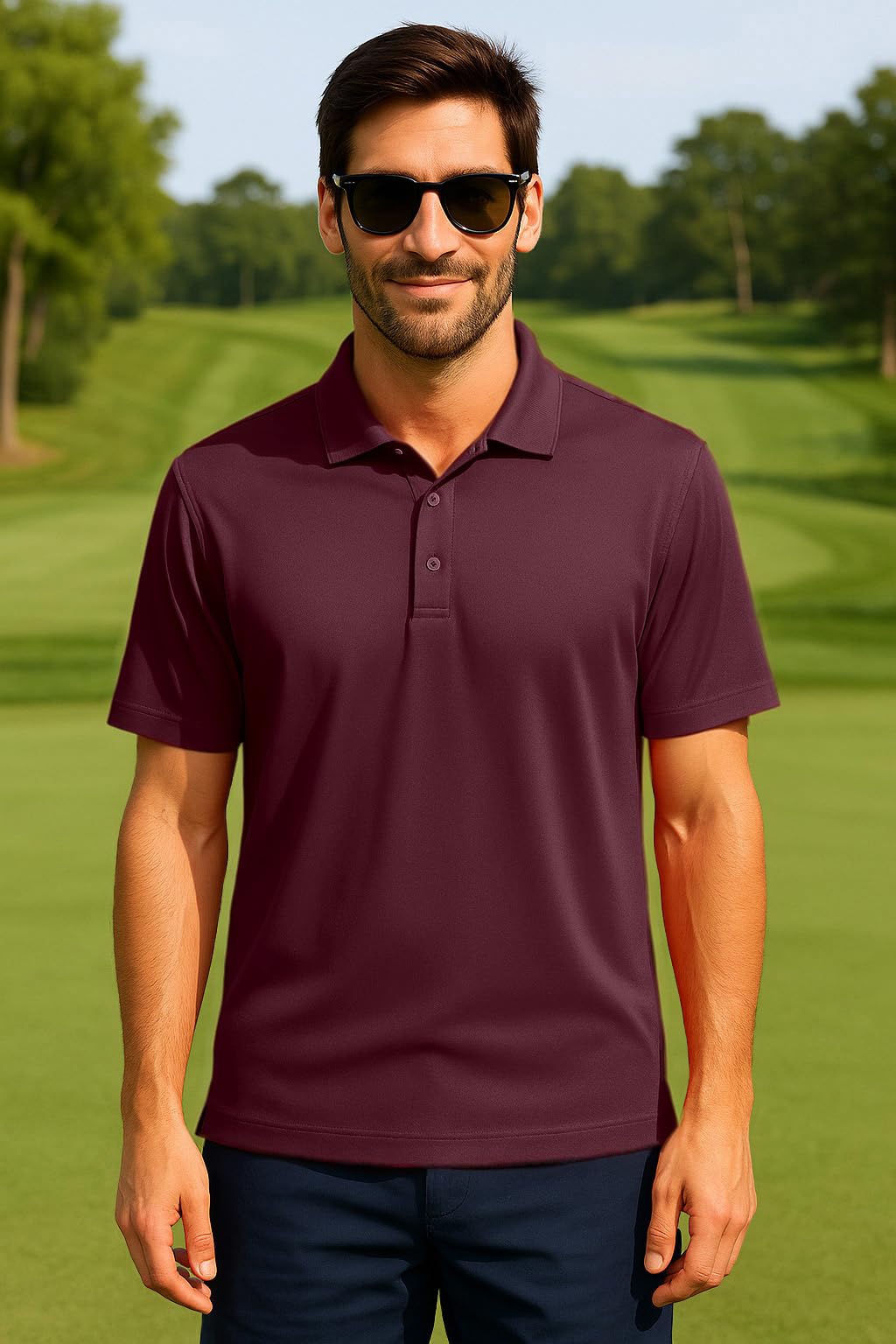 Snapklik.com : Opna Mens Dry-Fit Golf Polo Shirts