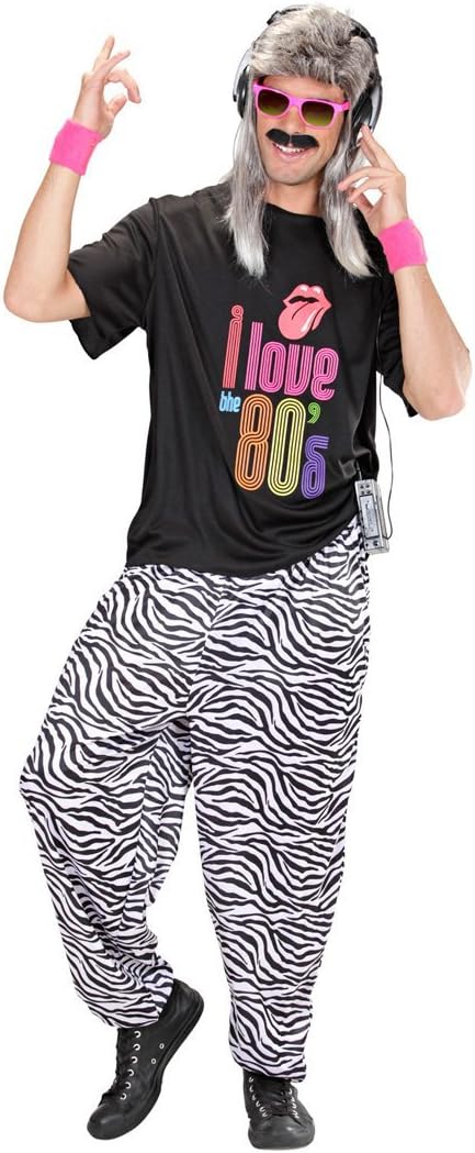 NET TOYS Zèbre Pantalon de Jogging Années 80 Pantalon de Sport Tenue de ...