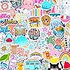 Amazon.com: 120 PCS Holographic Preppy Beach Stickers for Laptops ...