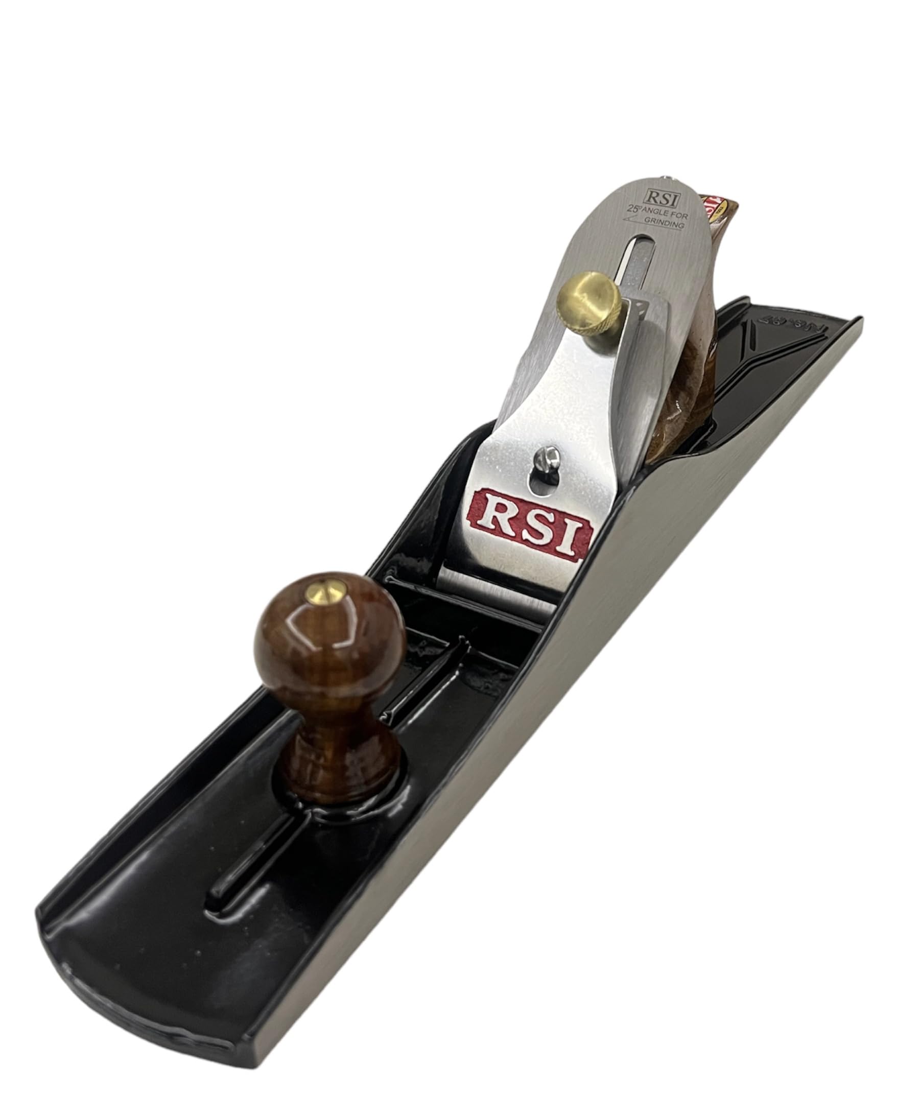 RSI IRON JACK PLANE NO. 07 -WOODEN HANDLES -BRASS NUTS- 22 INCH HAND ...