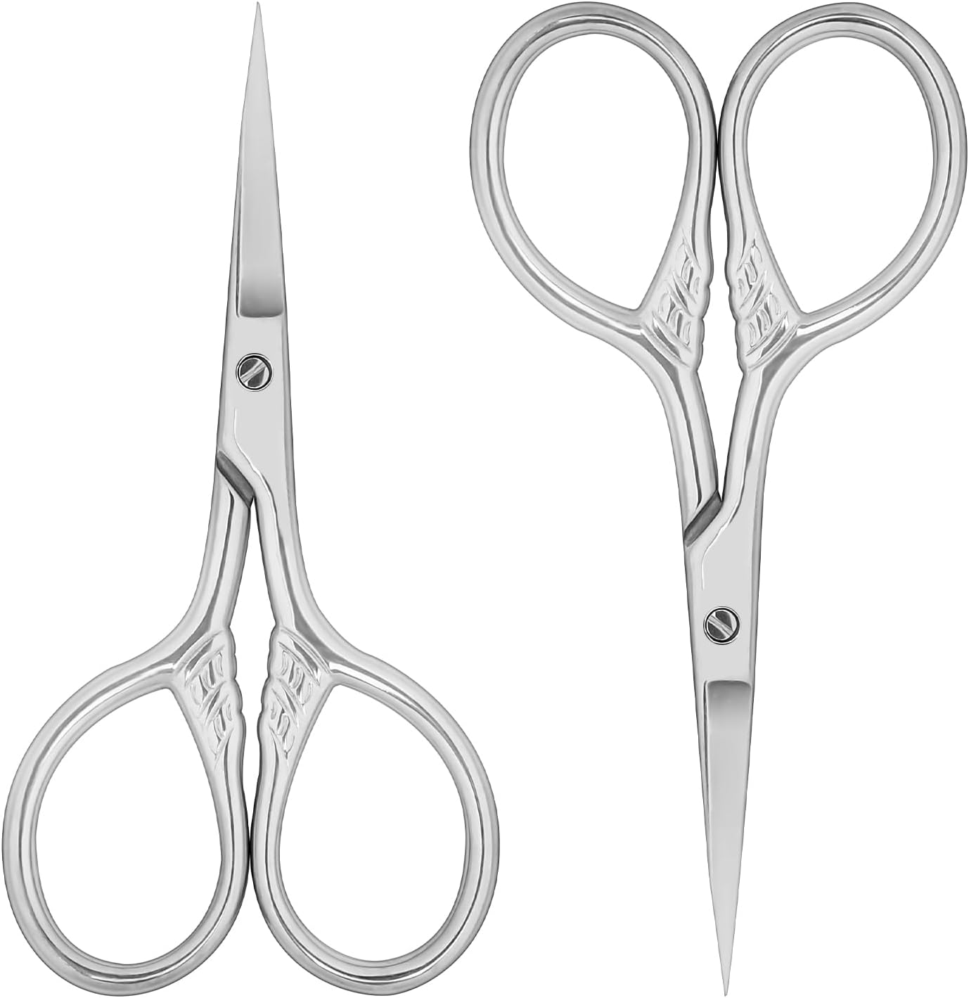 Amazon.com: Healifty Stainless Steel Eyebrow Scissors Nose Hair ...