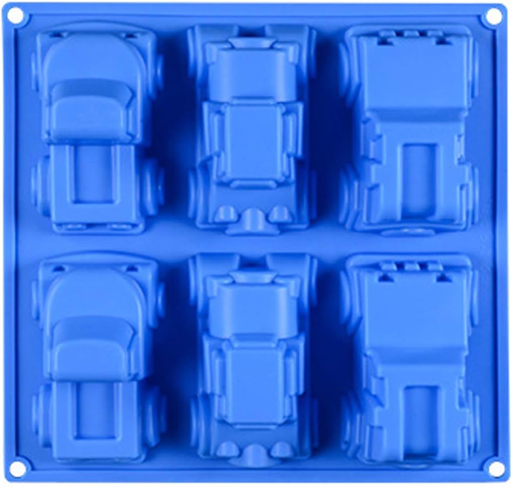 Amazon.com: Car Silicone Molds 3D Cars Shape Chocolate Candy Molds ...