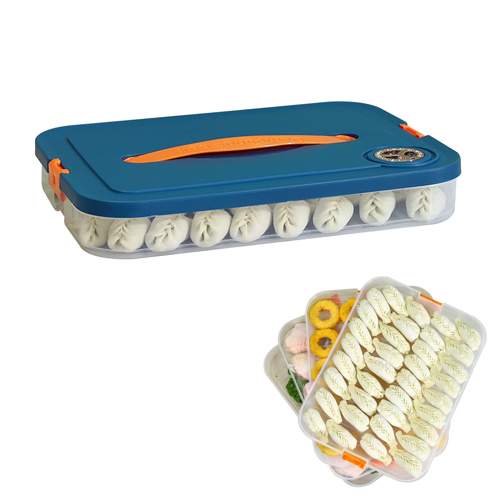 Ham Fridge Box, Refrigerator Storage Box with Lid, Stackable Meat Saver ...