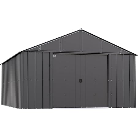 Amazon.com : Arrow Shed 12' x 24' Murryhill Garage Galvanized Steel ...