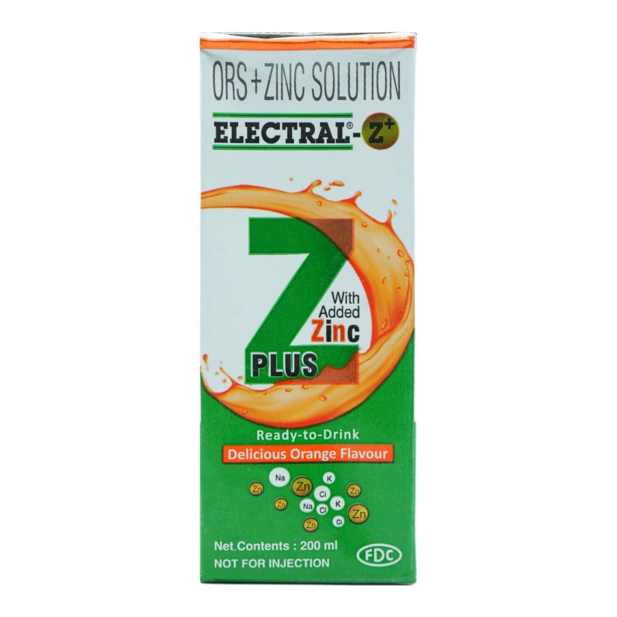 Electral-Z Plus Orange Flavour Drink 200 ml : Amazon.in: Health ...