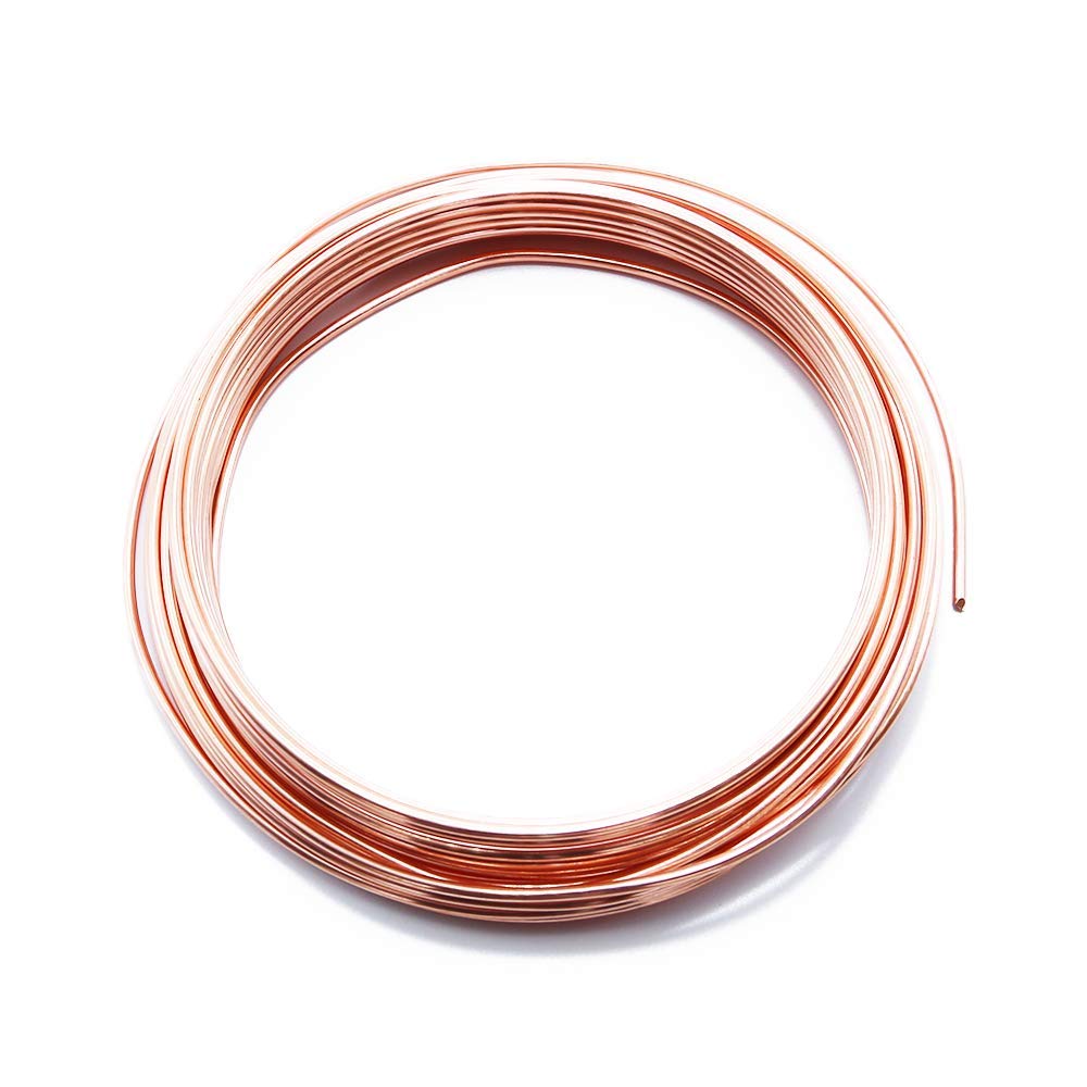 Snapklik.com : Solid Bare Copper Wire Round, Bright, Dead Soft, 100 ...
