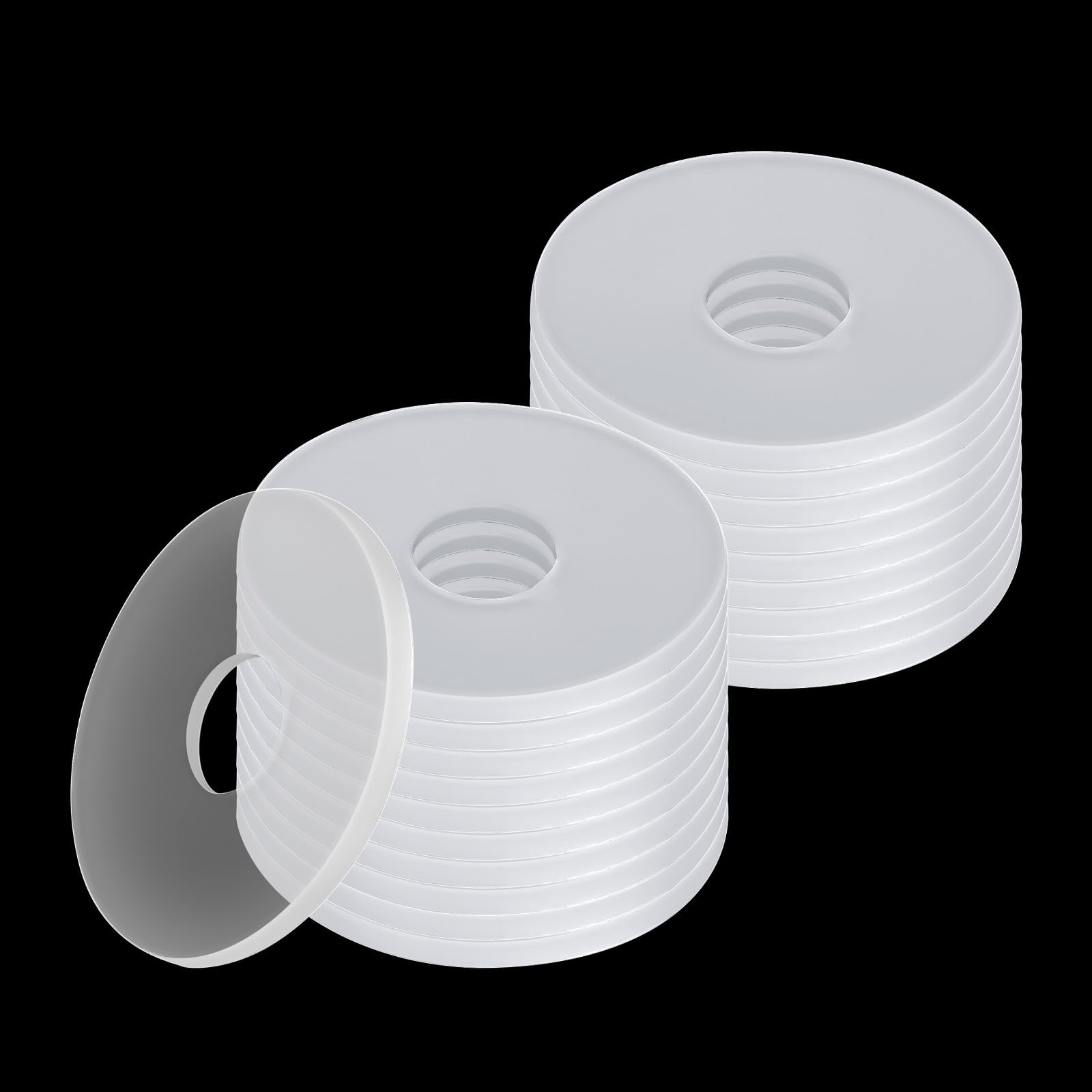 Amazon.com: 50 Pcs 3/4 Inch Clear Plastic Washers Flat Clear Washers ...