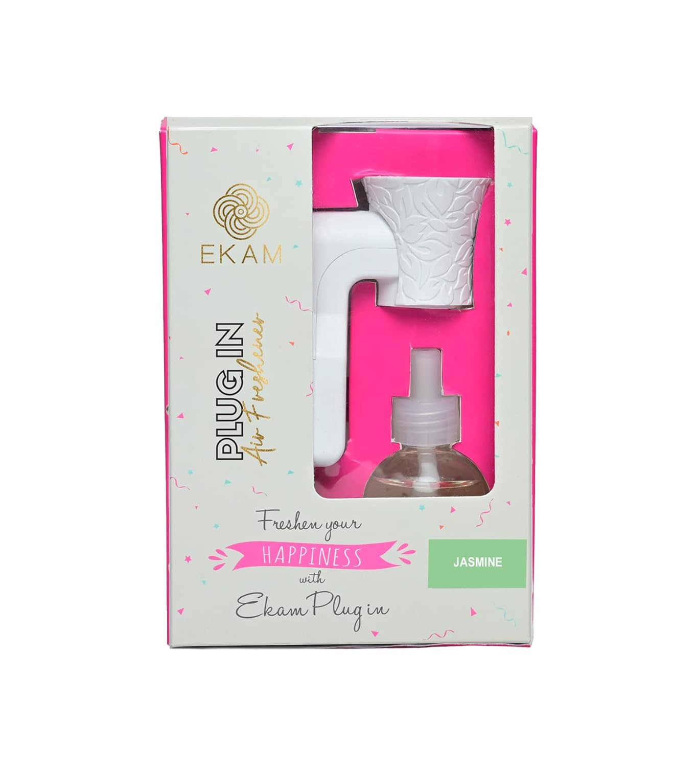 EKAM Jasmine Scented Air Freshener Plugin Kit | Ideal for Home, Office ...