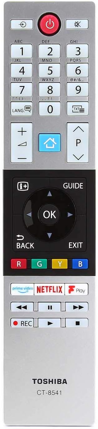 Original 43UL2163DBC Remote Control compatible for Toshiba Smart 4K UHD ...