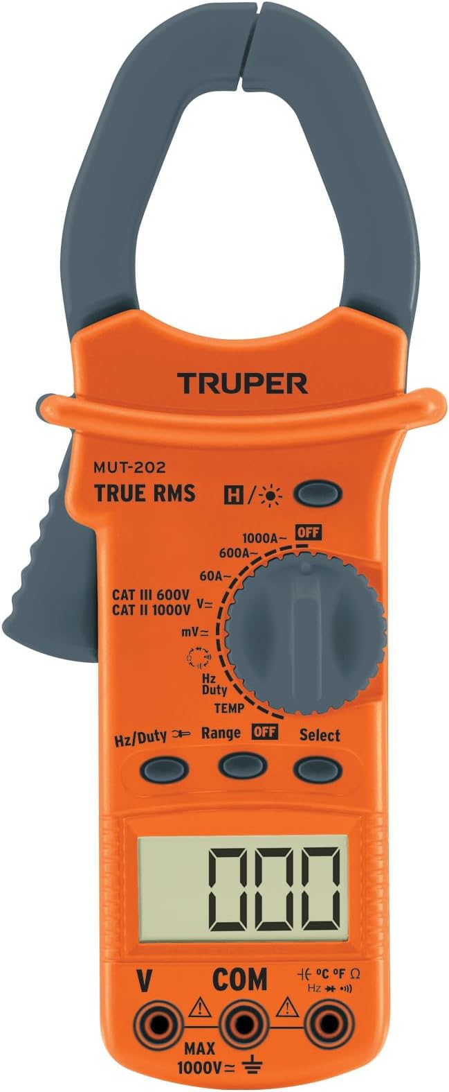 Truper MUT-202, Multímetro para mantenimiento industrial con gancho ...